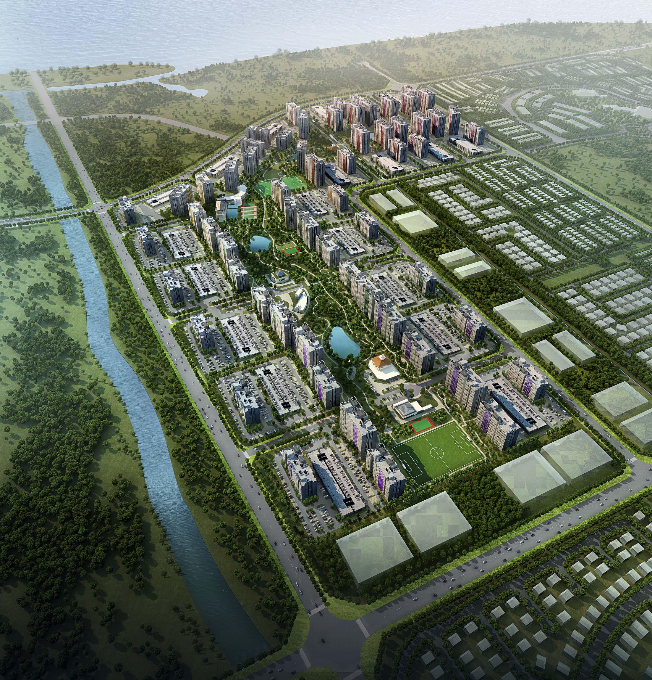 3D Masterplan Renderings | 3D Architectural Rendering Singapore
