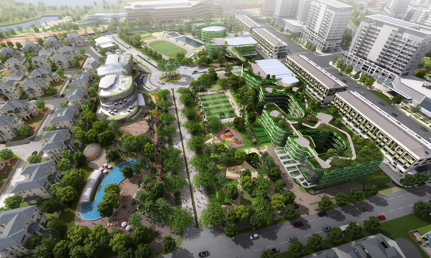 3D Masterplan Renderings | 3D Architectural Rendering Singapore
