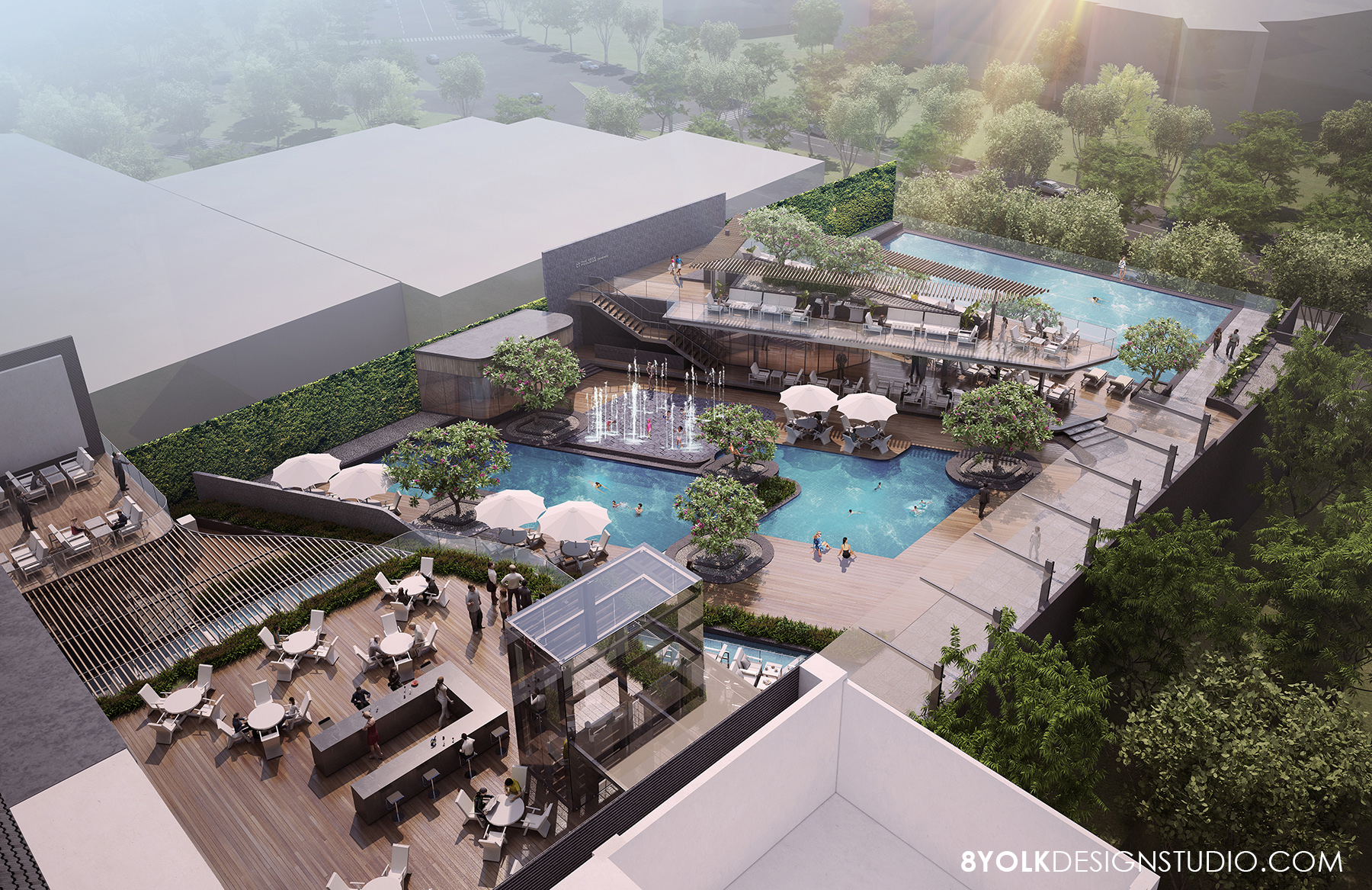 The American Club Conceptual Design Renderings | 3D Architectural ...